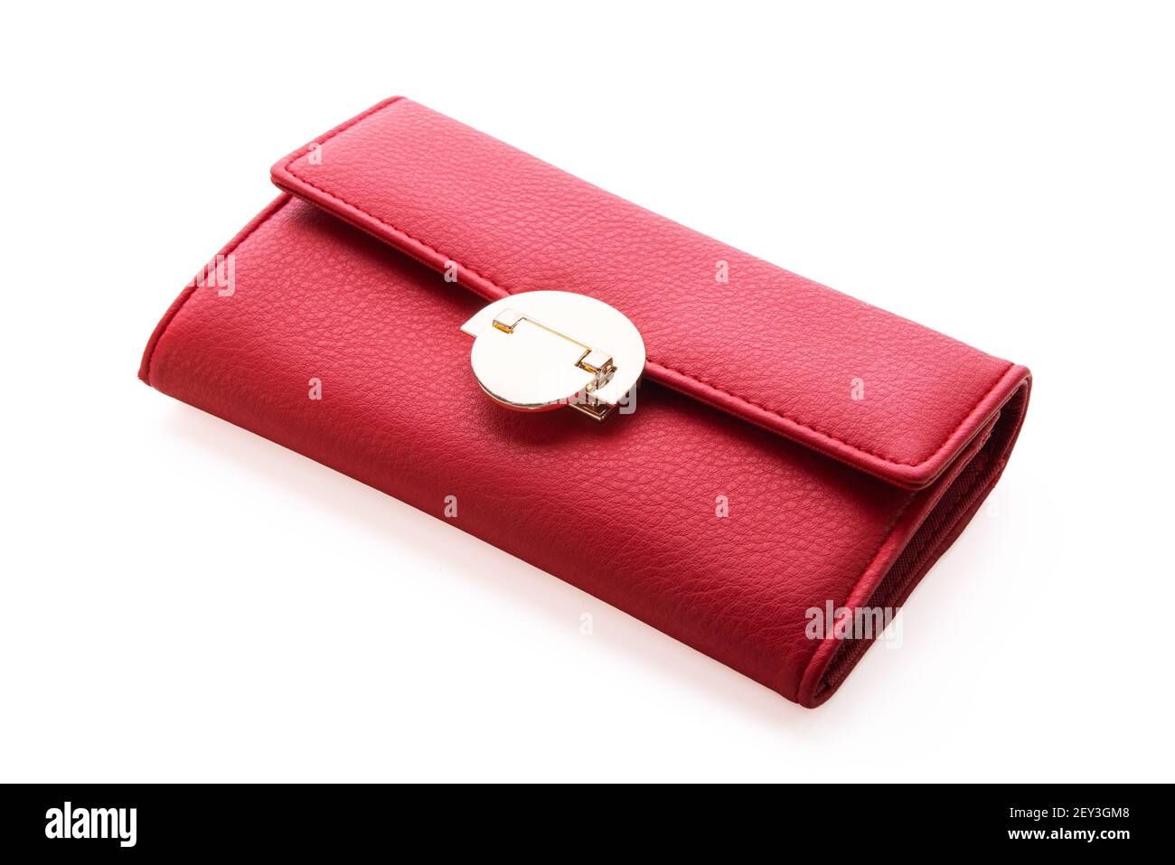 Red wallet isolated on white Stock Photo - Alamy