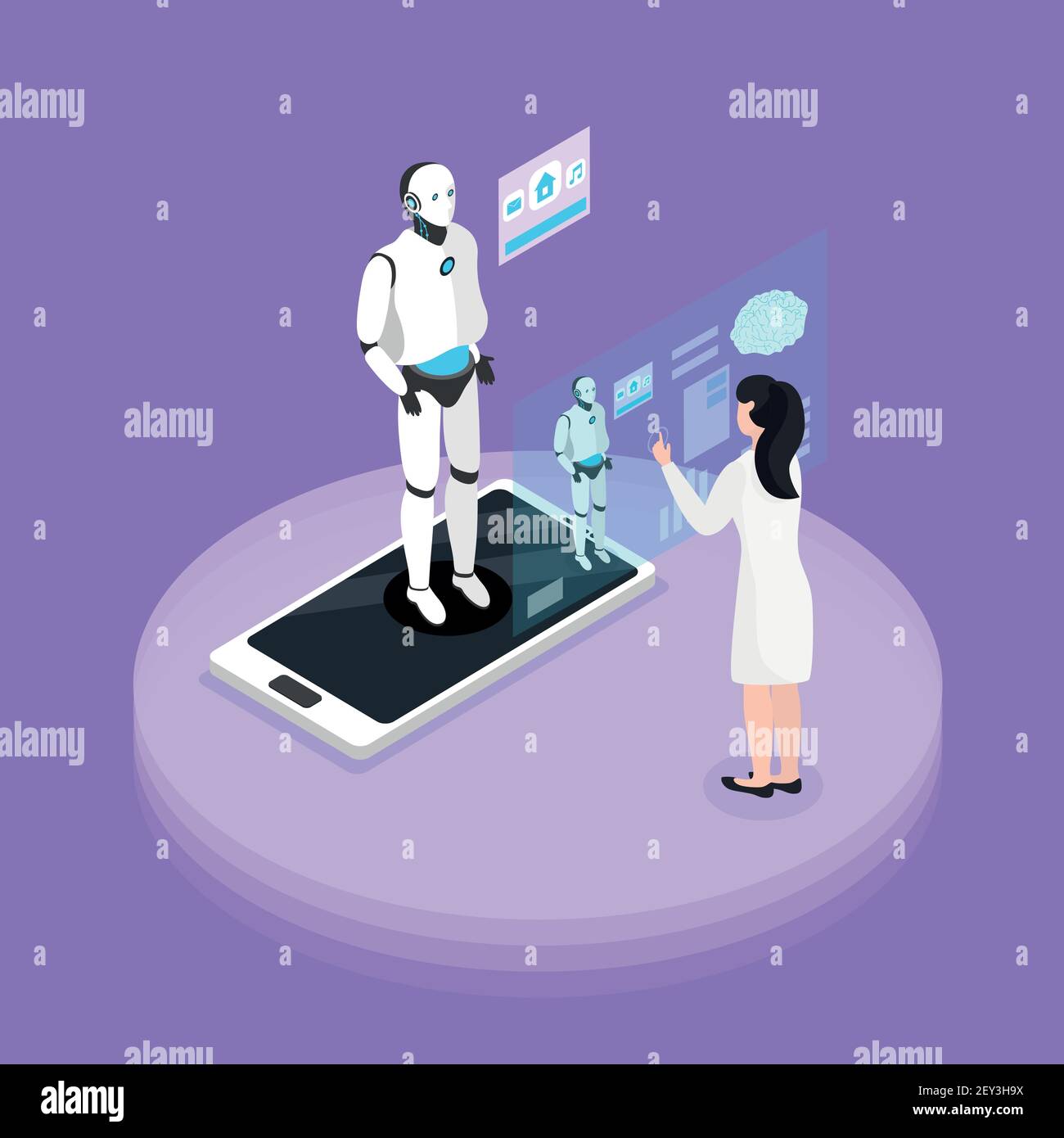 Human robot interaction experience with programmable platform isometric ...