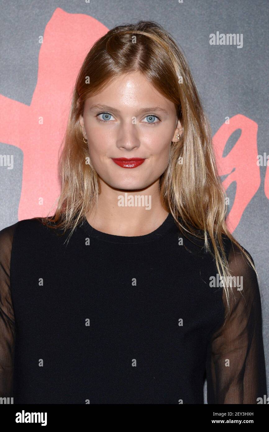 Model Constance Jablonski attends the private screening of late ...