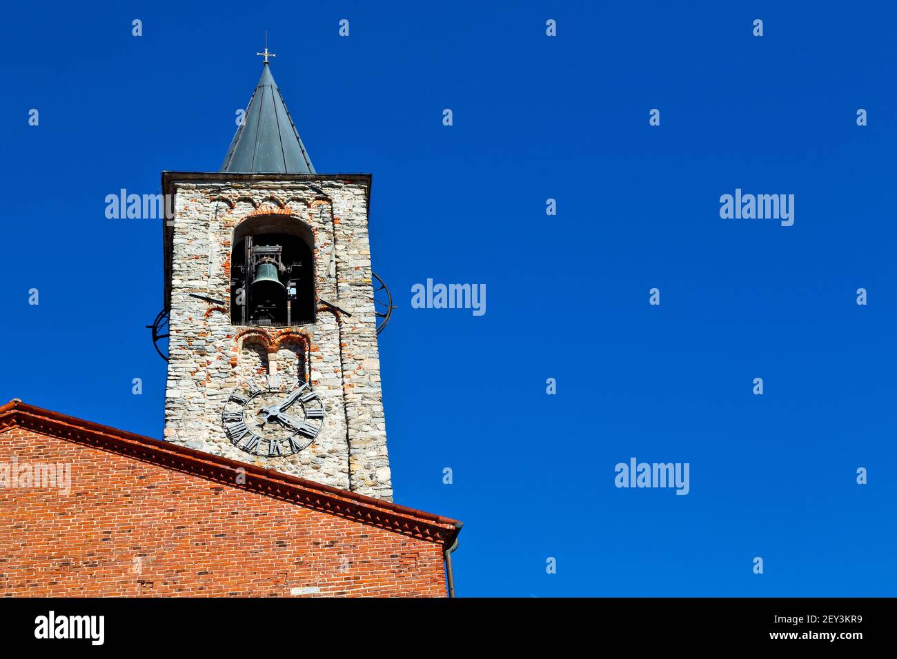 Tower in italy europe old stone Stock Photo - Alamy
