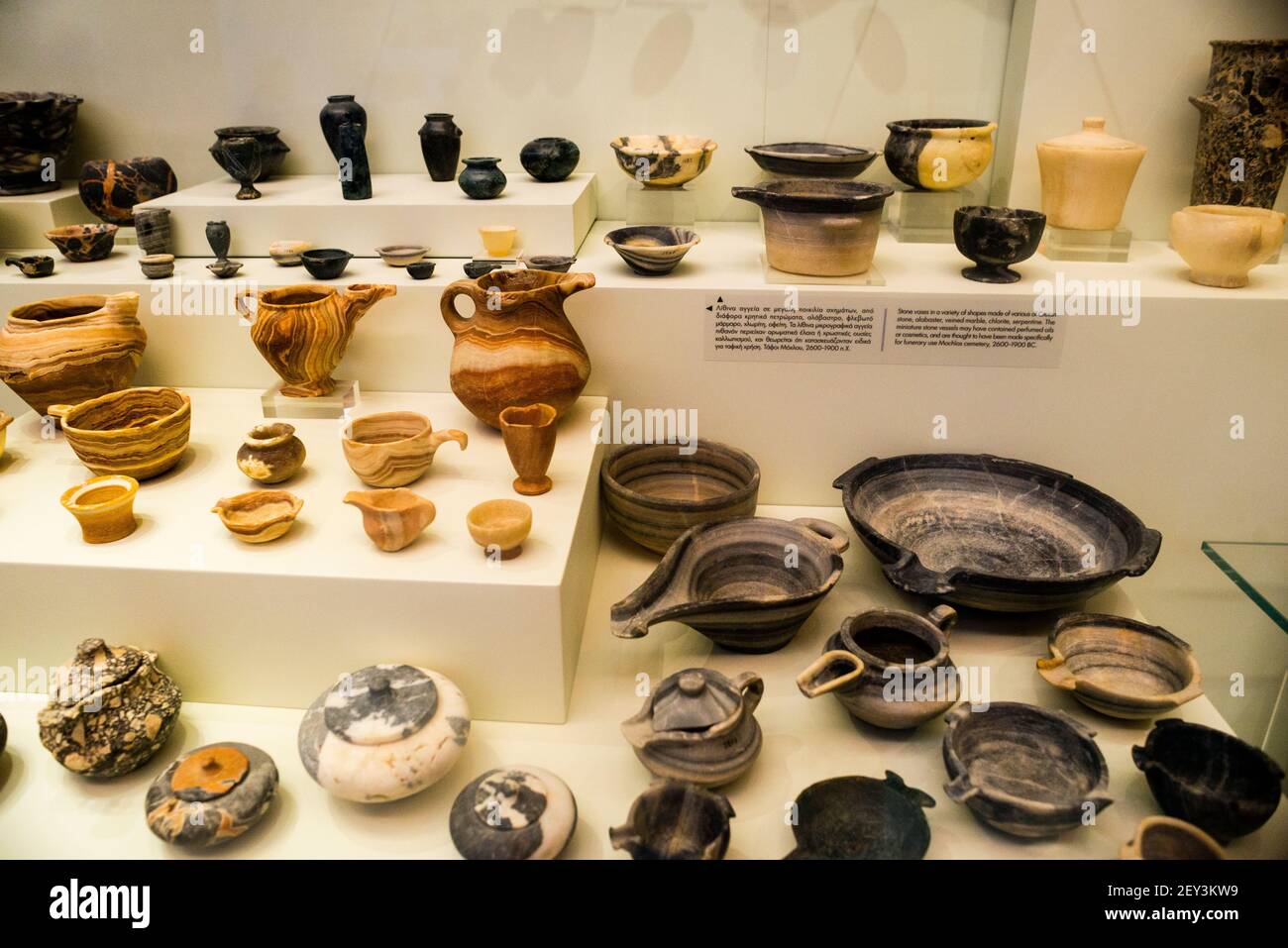 The Heraklion Archaeological Museum display of Minoan art and Cretan ...