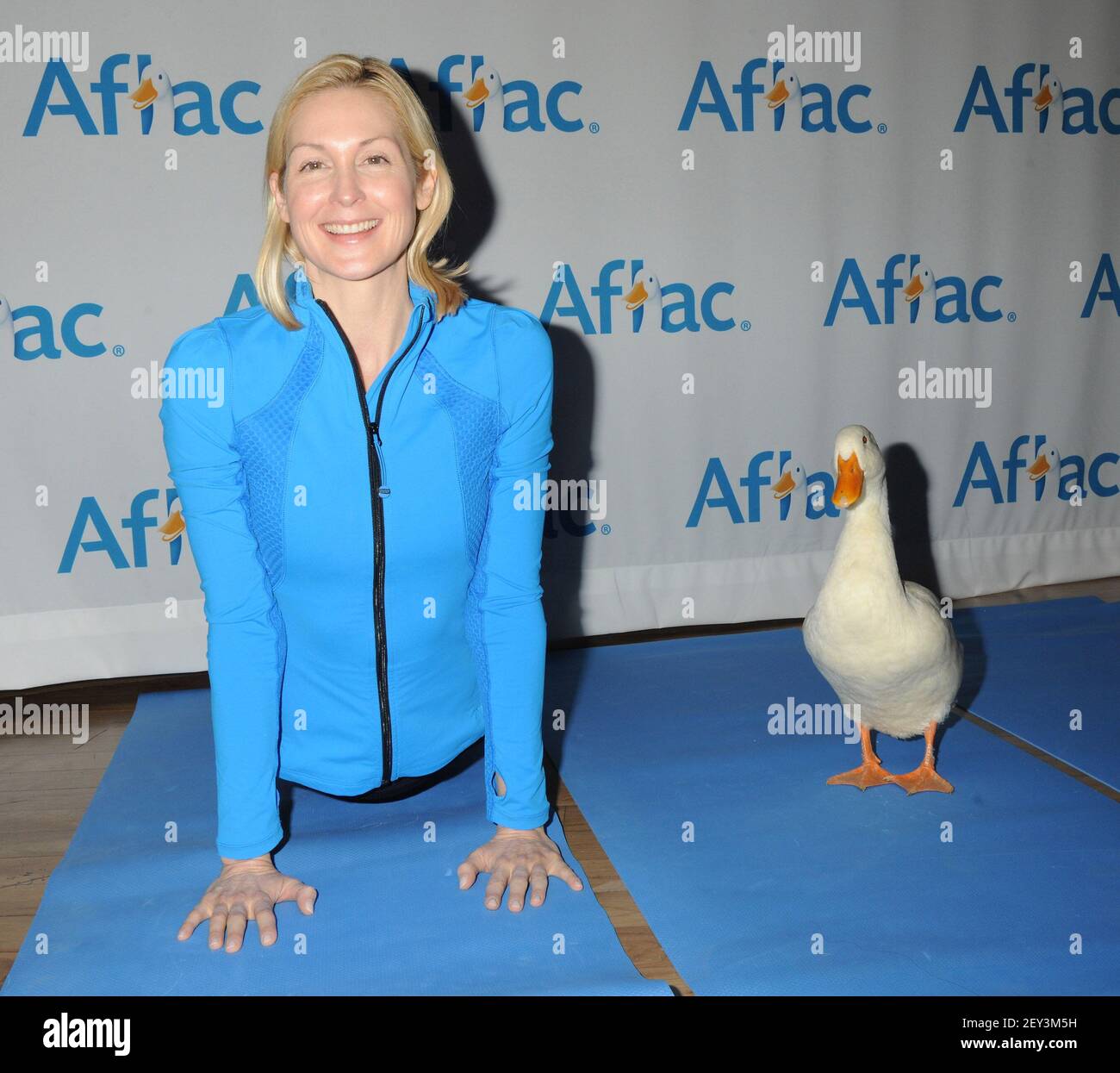 Actress Kelly Rutherford and celebrity yoga instructor, Kristin McGee ...