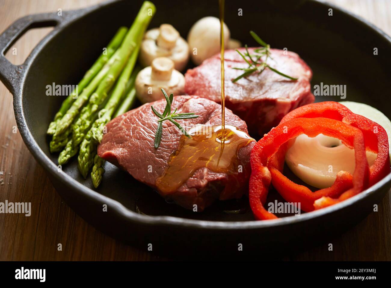 beef steak with vegetables Stock Photo - Alamy