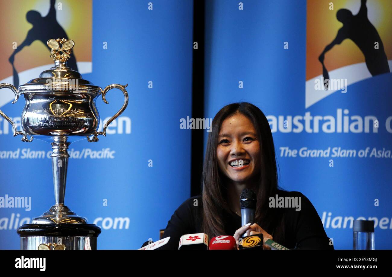 Li Na attends the promote activity of the 2015 Australian Open as an ...