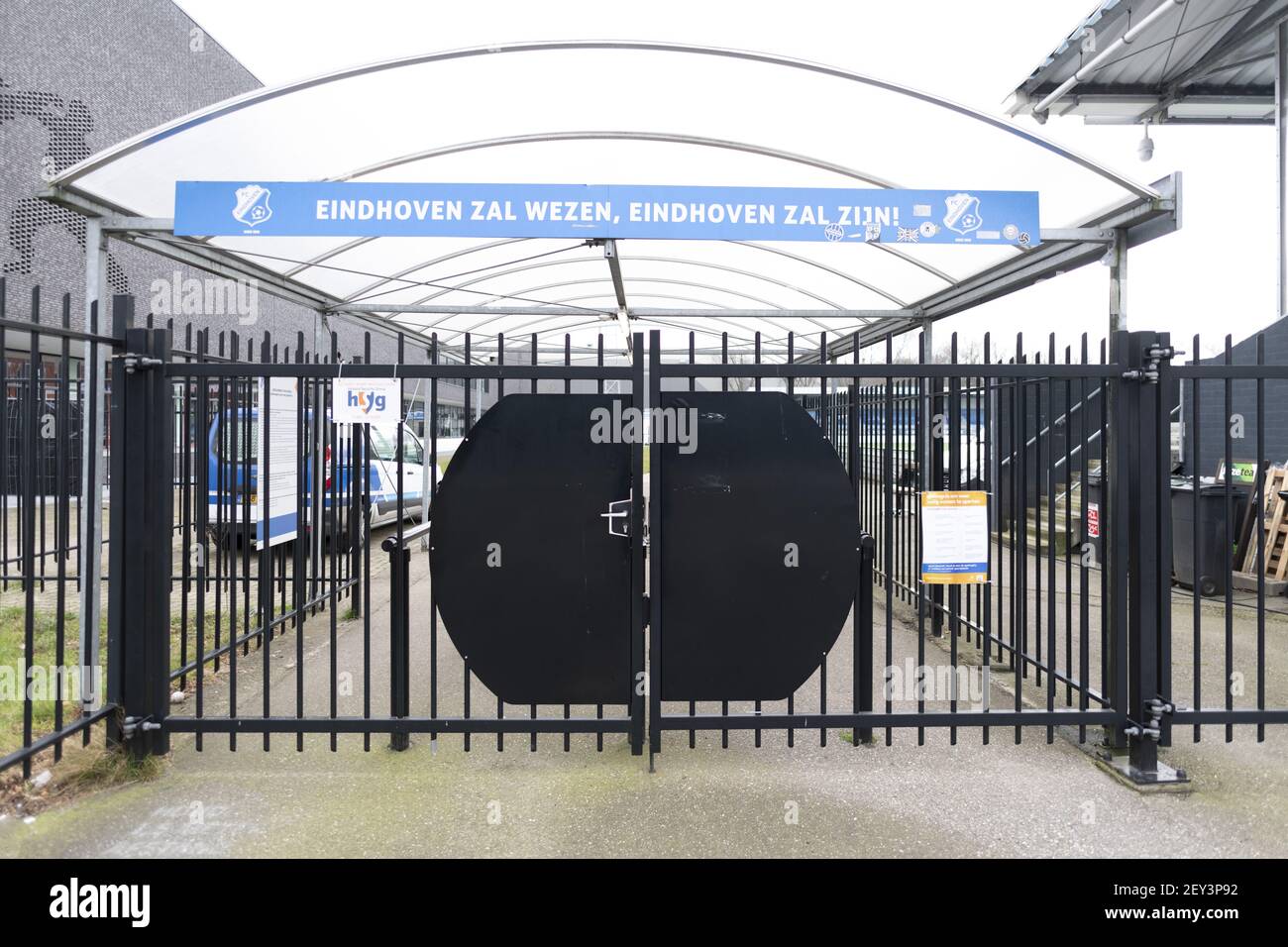 EINDHOVEN, 04-03-2021, Jan Louwers Stadium, managing board FC Eindhoven ...