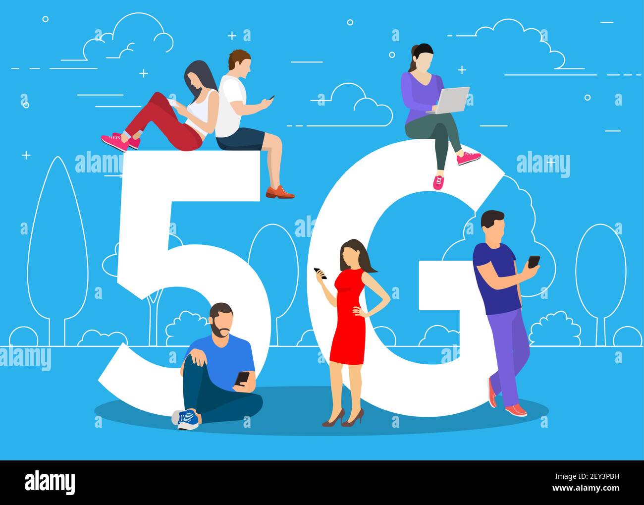 Broadcast cellphone Stock Vector Images - Alamy