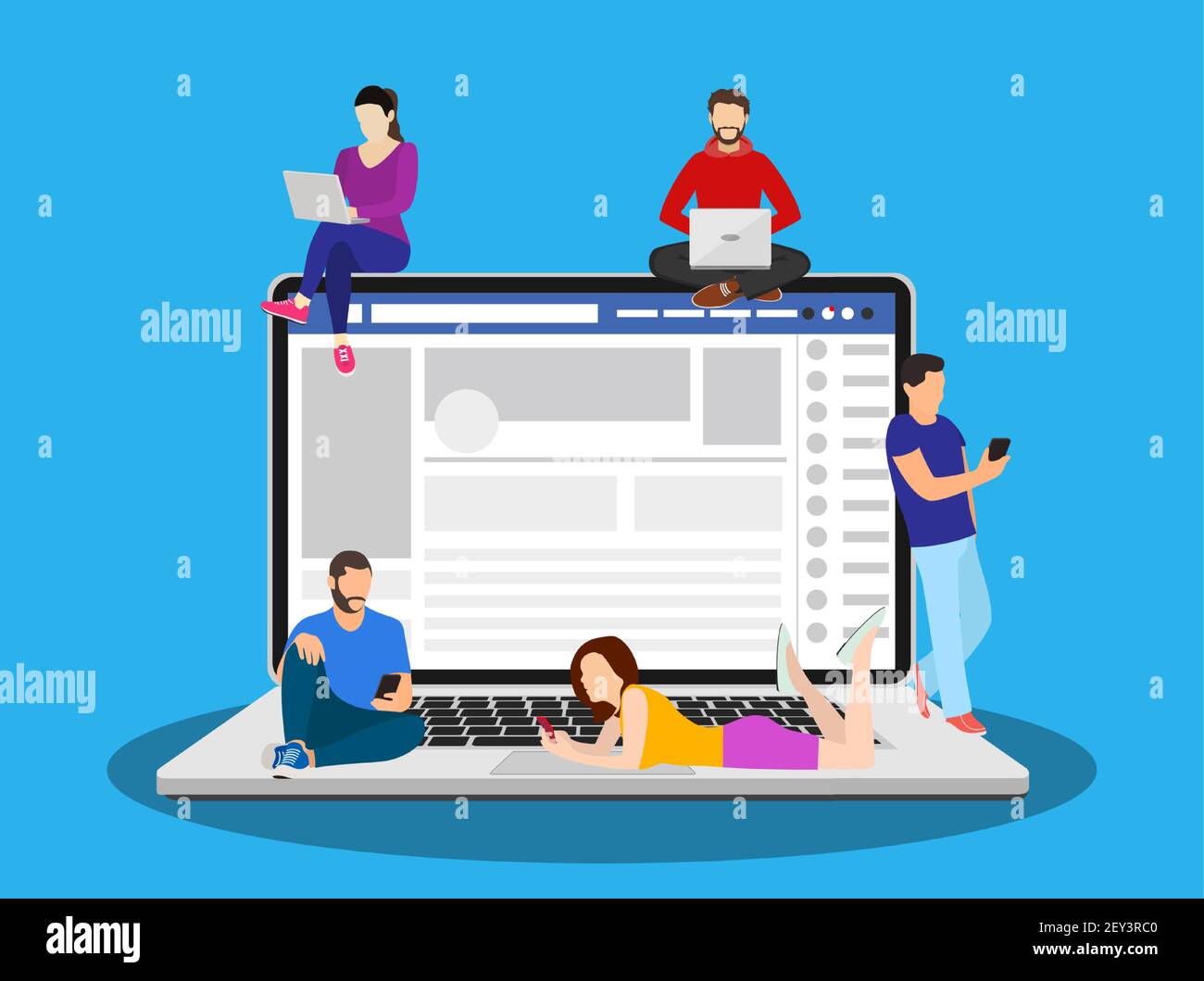 Student surfing Stock Vector Images - Alamy