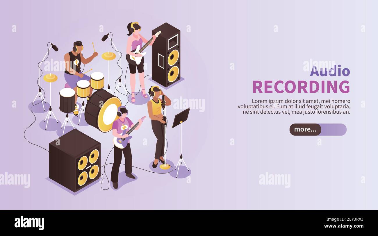 Band recording Stock Vector Images - Alamy