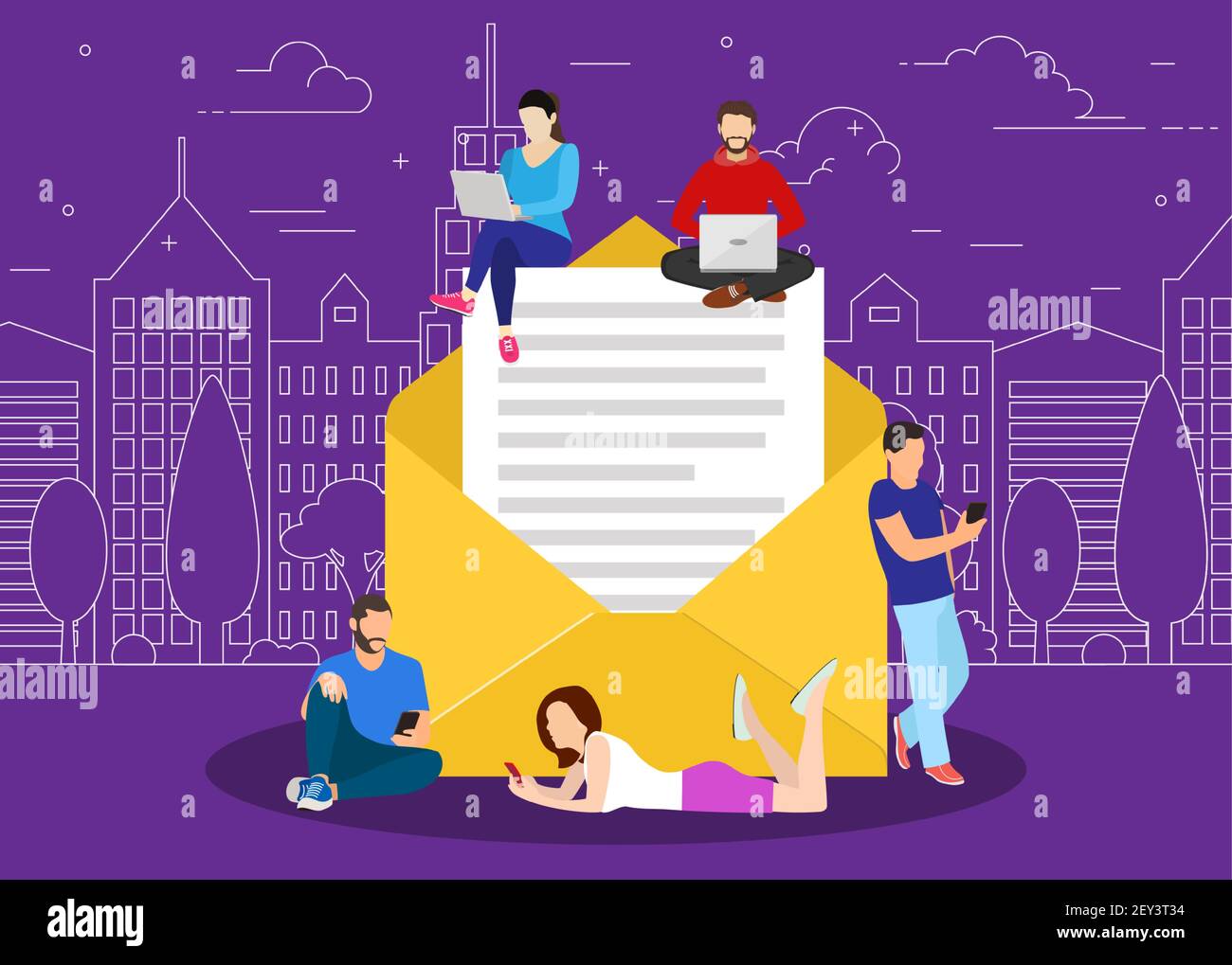 Symbol newsletter concept Stock Vector Image & Art - Alamy