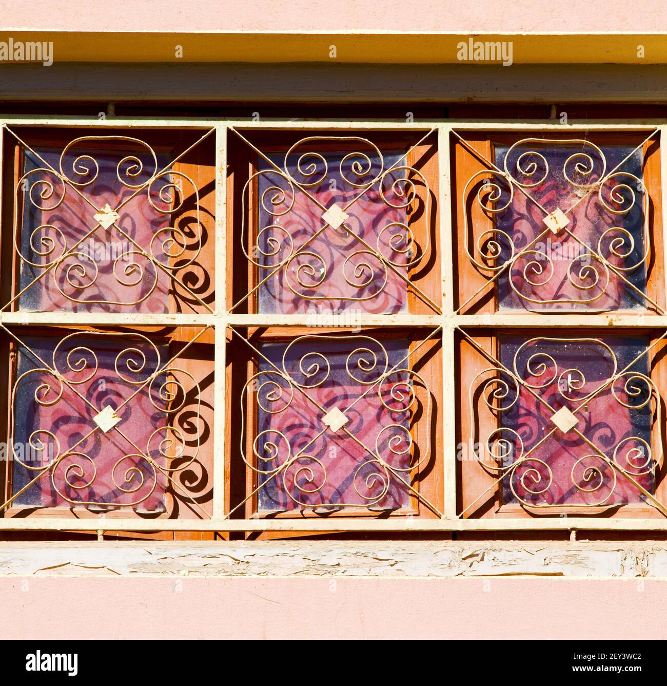 Window in morocco africa and old construction wal brick historical ...