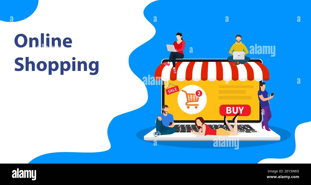 E-commerce cart concept Stock Vector Image & Art - Alamy