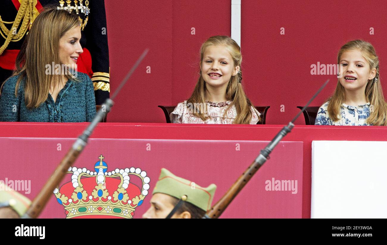 October 12, 2014 - Madrid, Spain - Spanish King Felipe VI, Queen ...