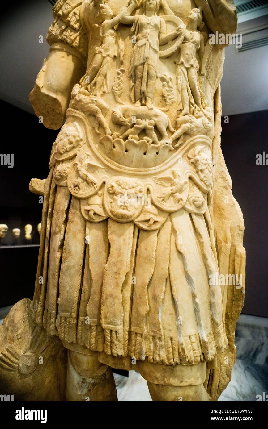 The Heraklion Archaeological Museum Late Roman Period sculpture detail ...