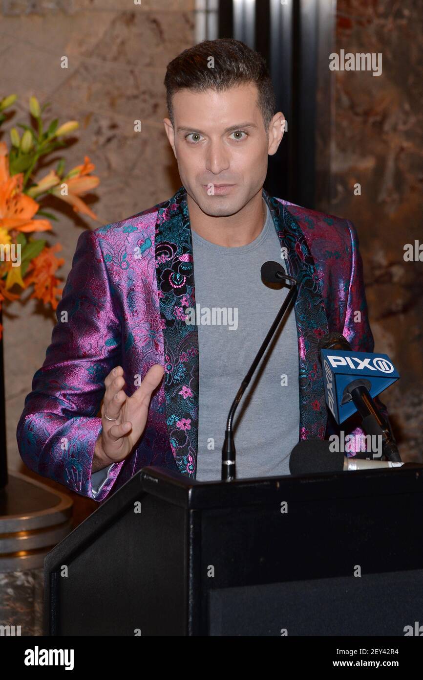 Omar Sharif Jr. speaks as Laverne Cox lights The Empire State Building ...