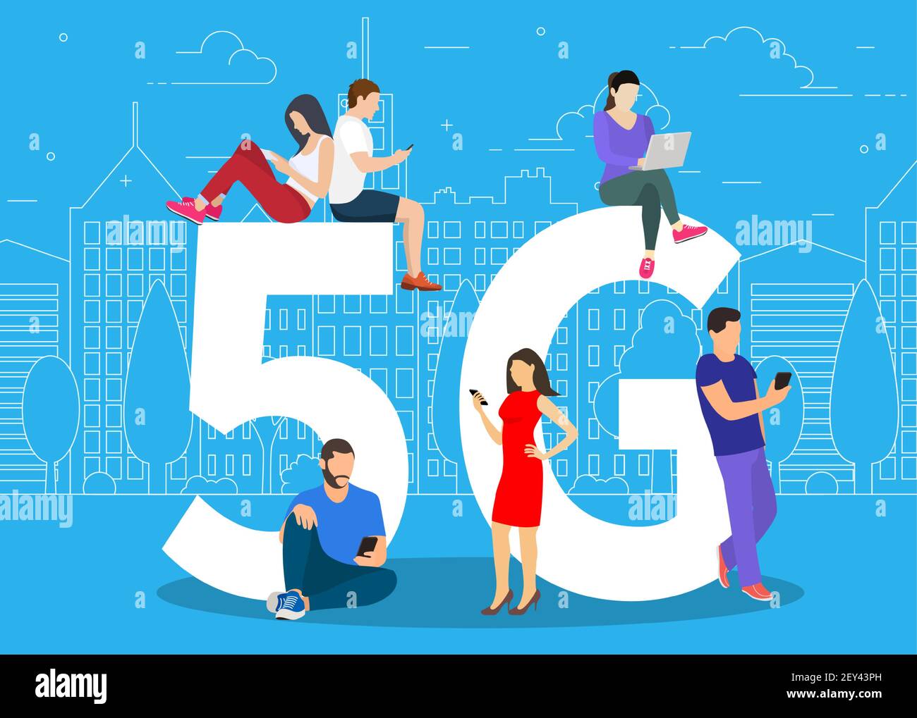 Cell phone sitting on Stock Vector Images - Alamy