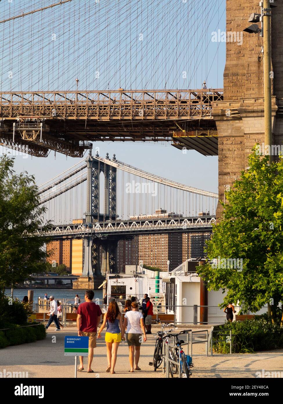 Brooklyn bridge park New York City Stock Photo - Alamy