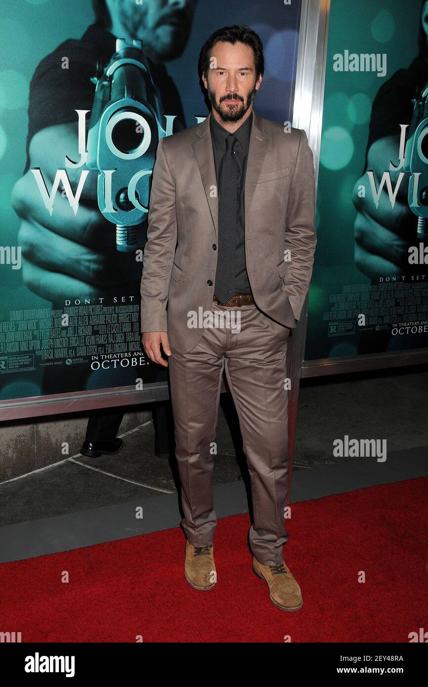 22 October 2014 - Hollywood, California - Keanu Reeves. "John Wick" Los Angeles Special ...