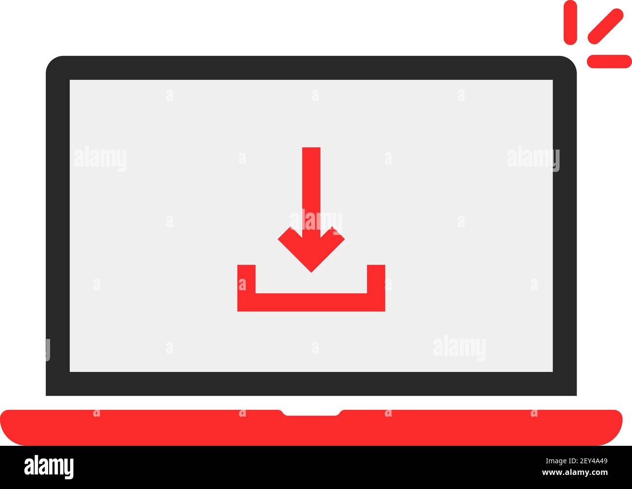 Software update on laptop Cut Out Stock Images & Pictures - Alamy
