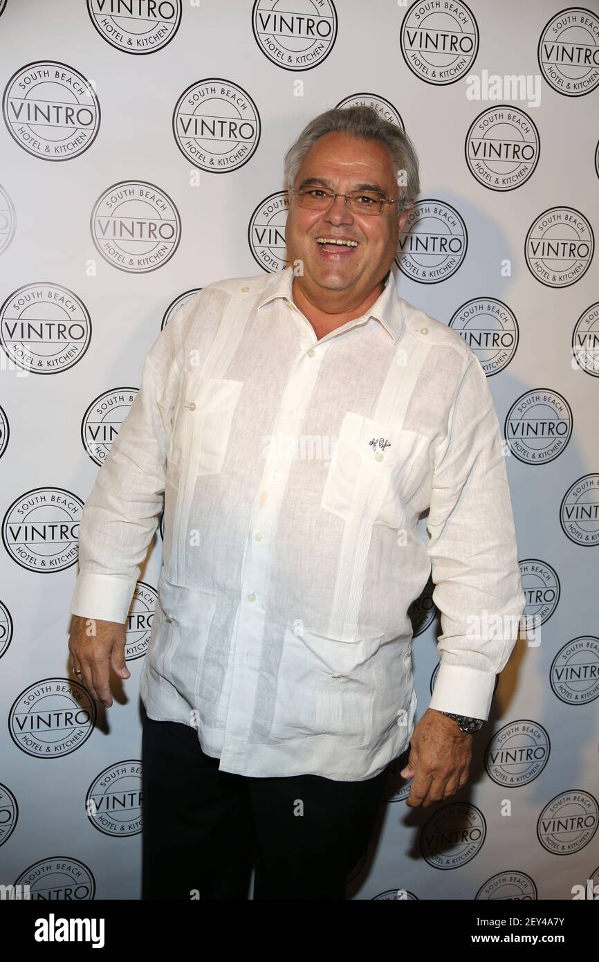 MIAMI BEACH-Florida, OCTOBER 23, 2014: Chef Pepin attends Cristina ...