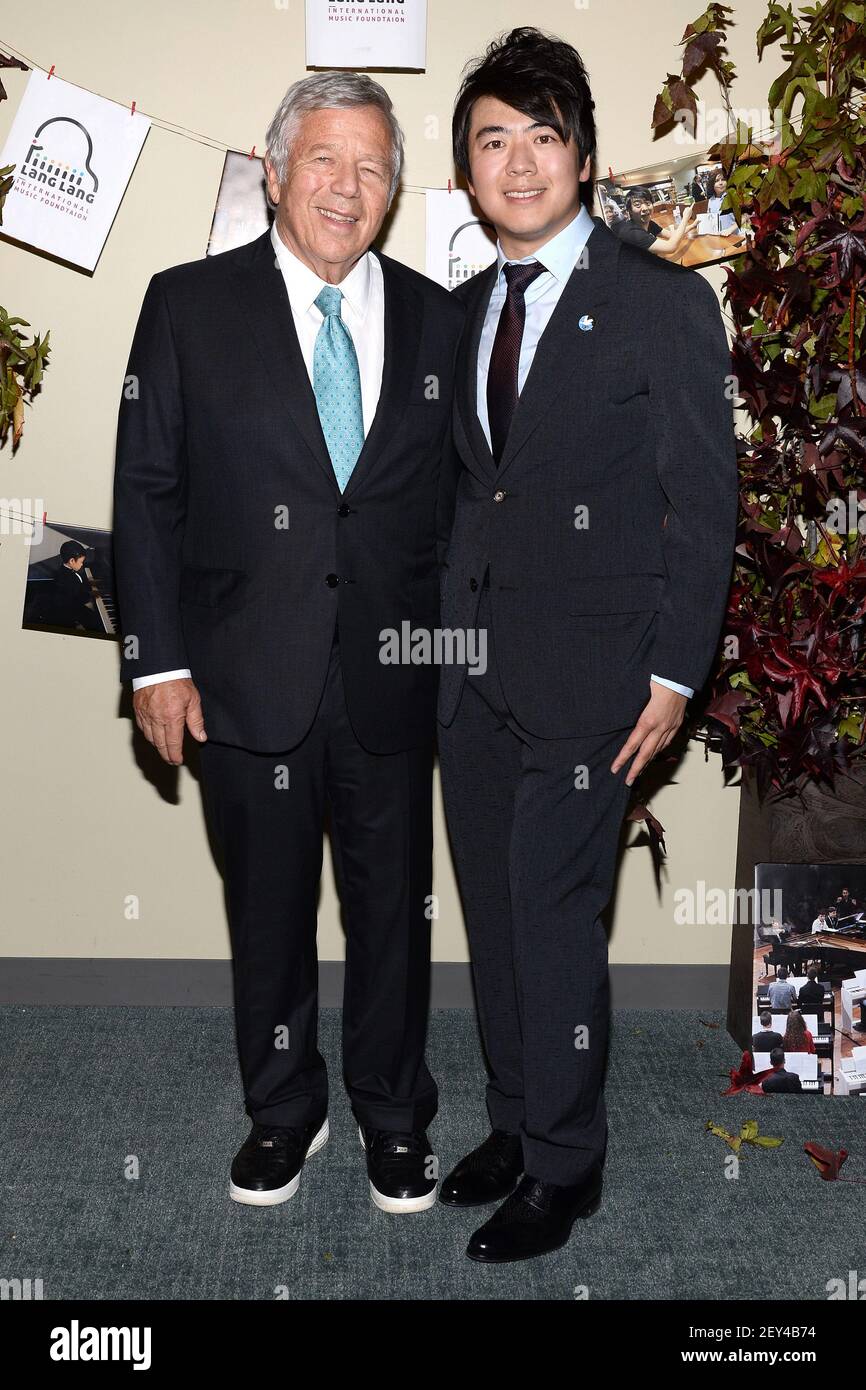 (L-R) Robert Kraft and pianist Lang Lang attend Lang Lang International ...