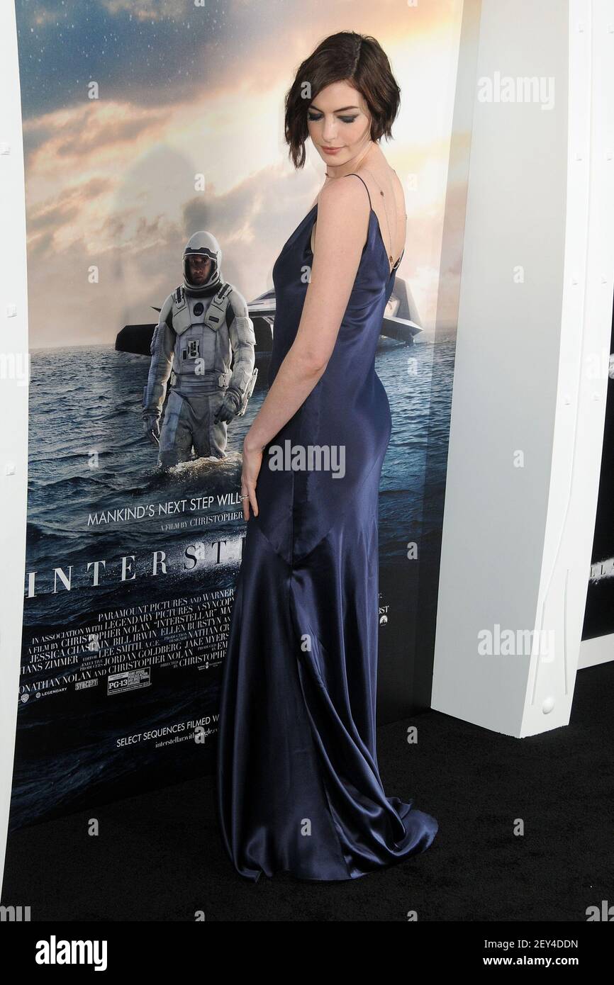26 October 2014 - Hollywood, California - Anne Hathaway. "Interstellar ...