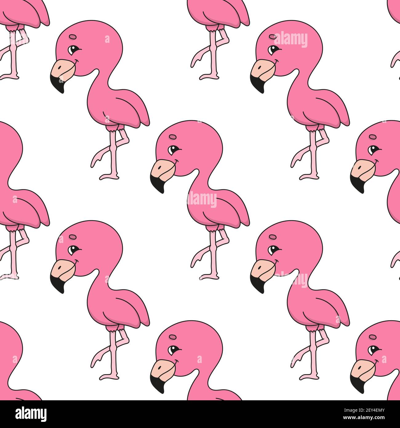 Colored seamless pattern. Cartoon style. Hand drawn. Vector ...