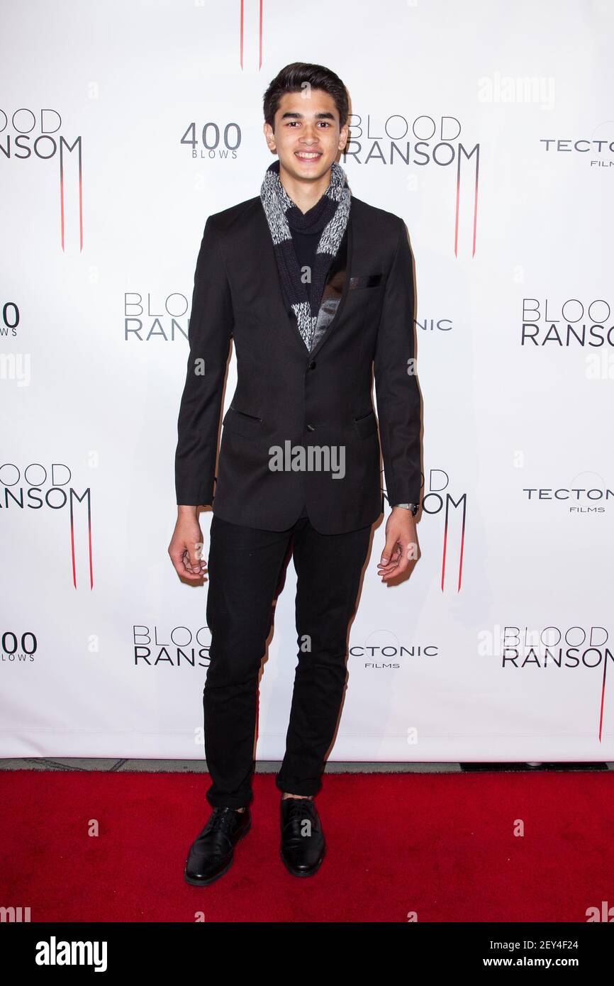 Kobe Paras attends the Los Angeles Premiere of "Blood Ransom" held at ...