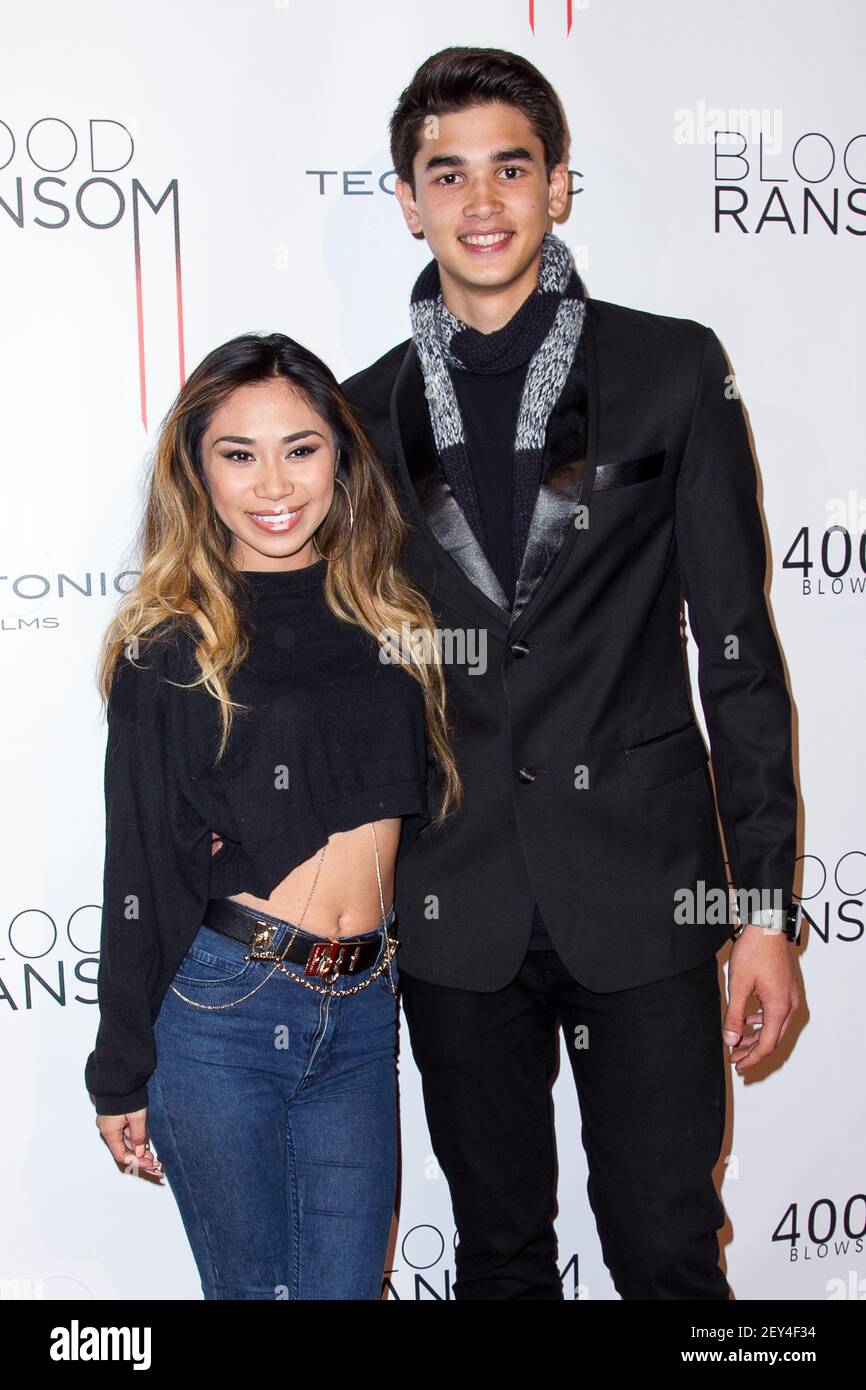 Jessica Sanchez and Kobe Paras attends the Los Angeles Premiere of ...
