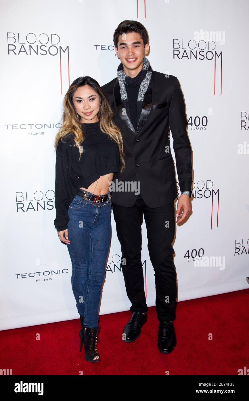 Jessica Sanchez and Kobe Paras attends the Los Angeles Premiere of ...