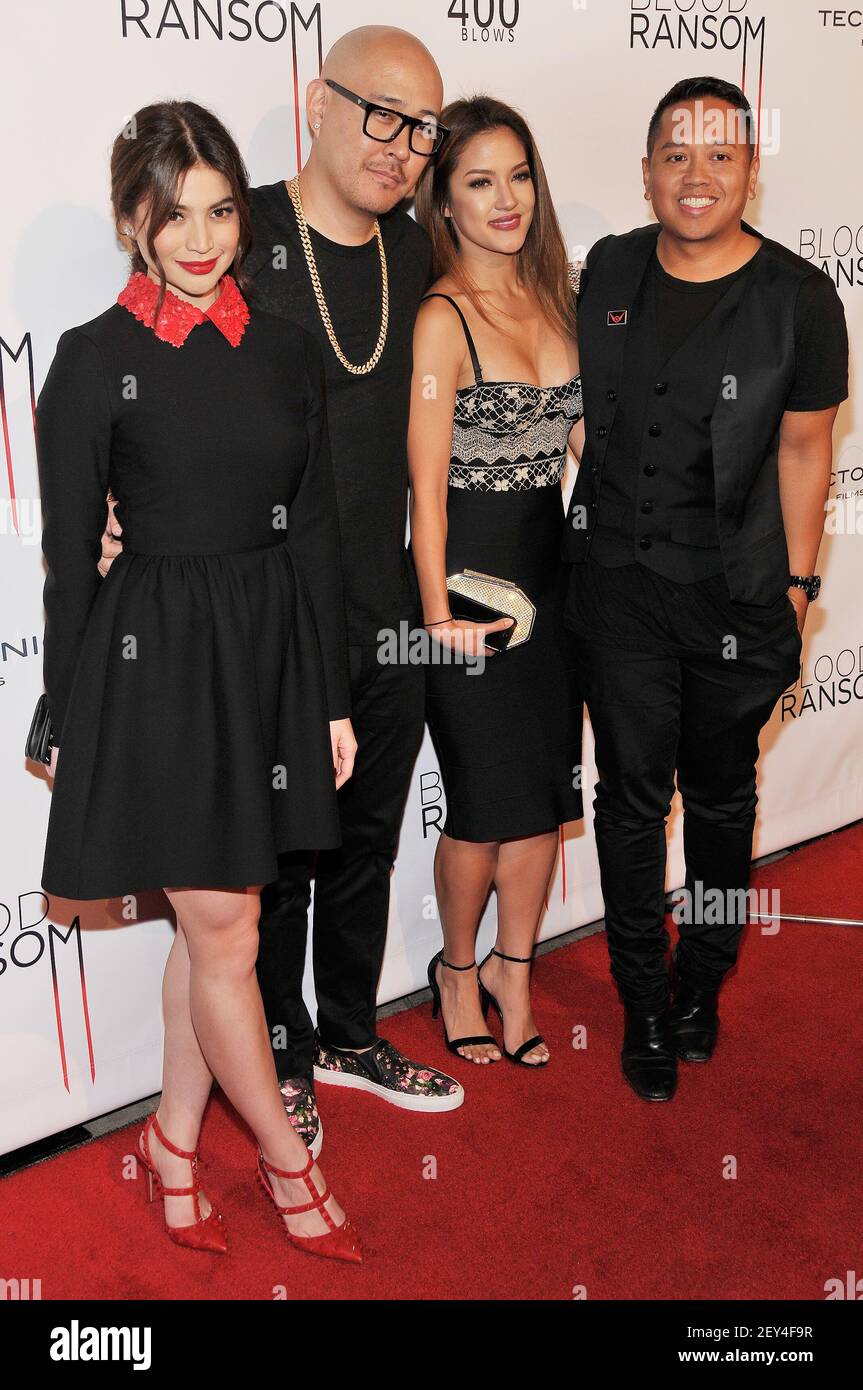 (L-R) Anne Curtis, Ben Baller, Joanna Del Rosario and publicist ...