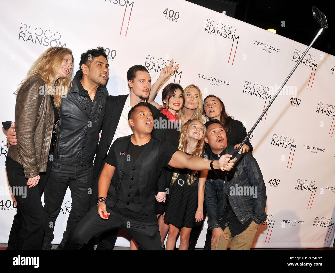 (L-R) Kristin Bauer, Director Francis dela Torre, Alexander Dreymon ...