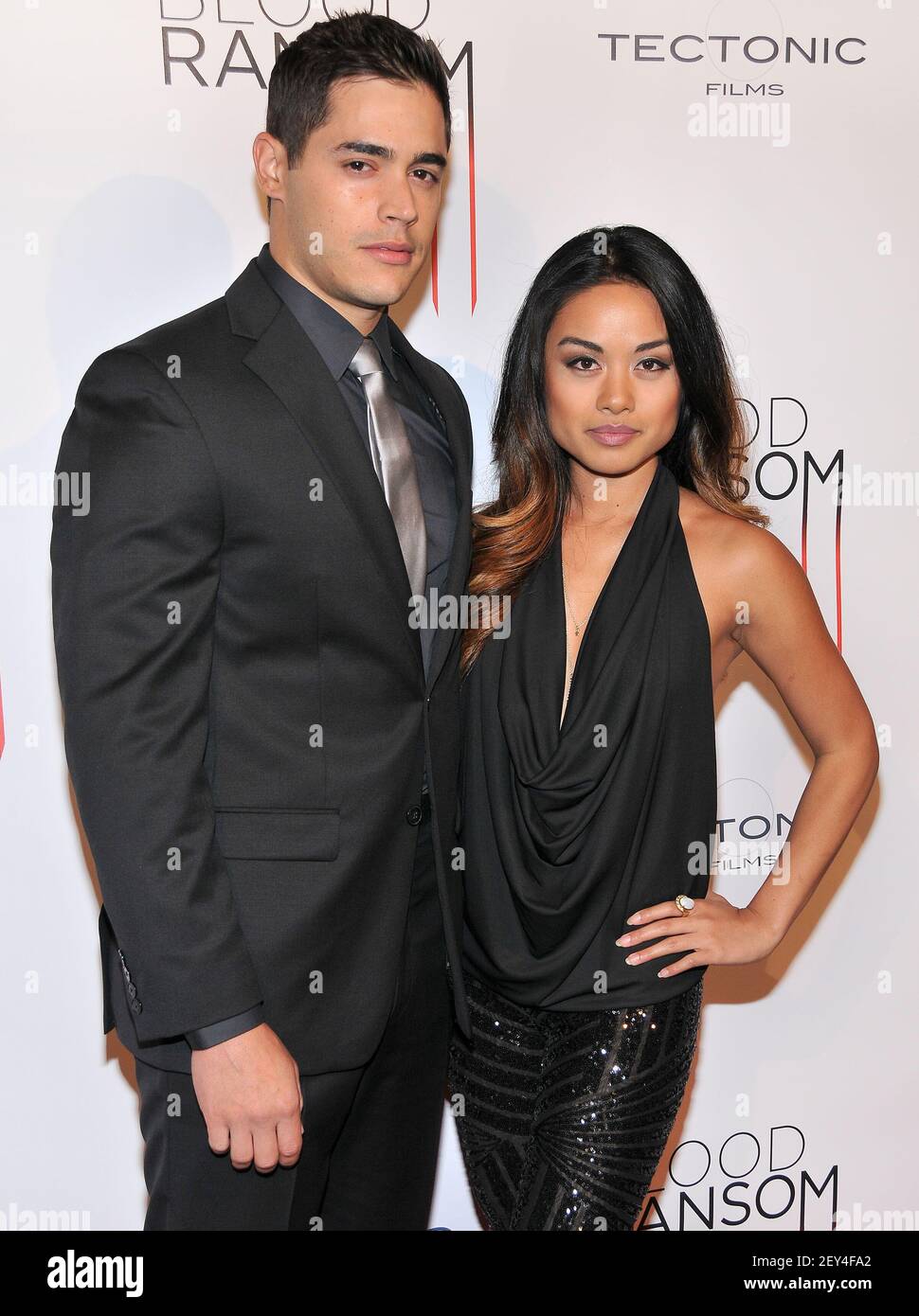 (L-R) Nicholas Massa & Julianne Manalo arrives at the "Blood Ransom" Hollywood Premiere held at ...