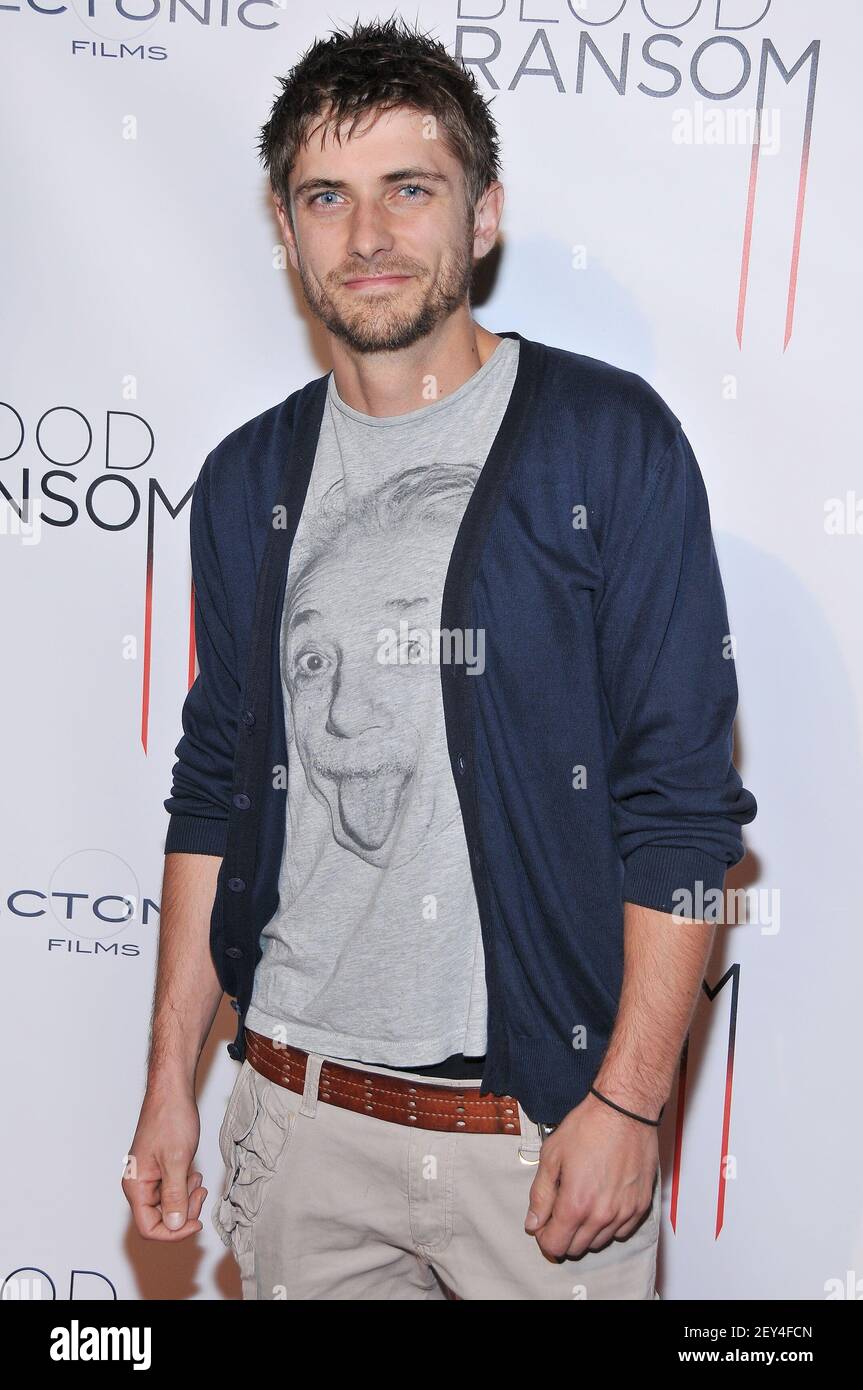 Caleb Hunt arrives at the "Blood Ransom" Hollywood Premiere held at the ...