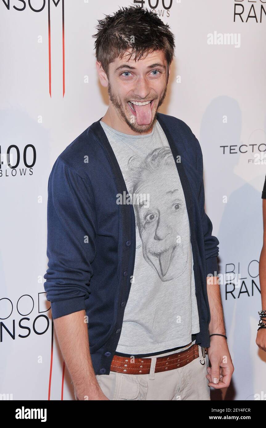 Caleb Hunt arrives at the "Blood Ransom" Hollywood Premiere held at the ...