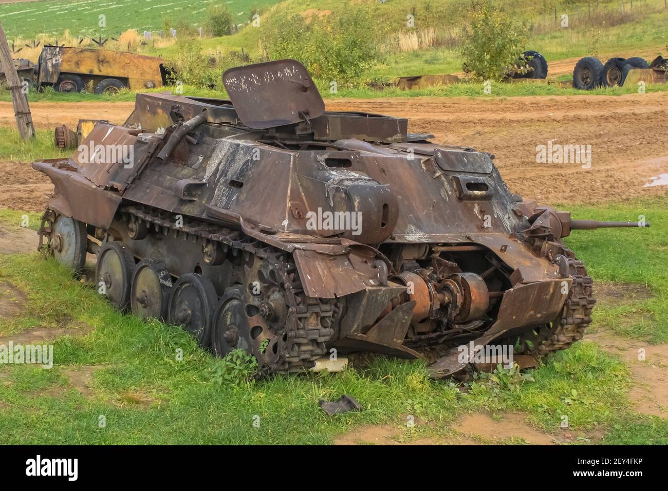 Broken tank hi-res stock photography and images - Alamy