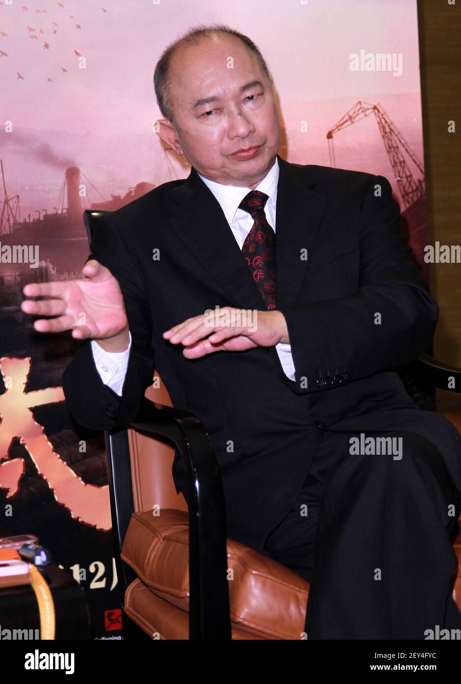 John Woo promote his new movie "The Crossing" in Taipei, Taiwan, China ...