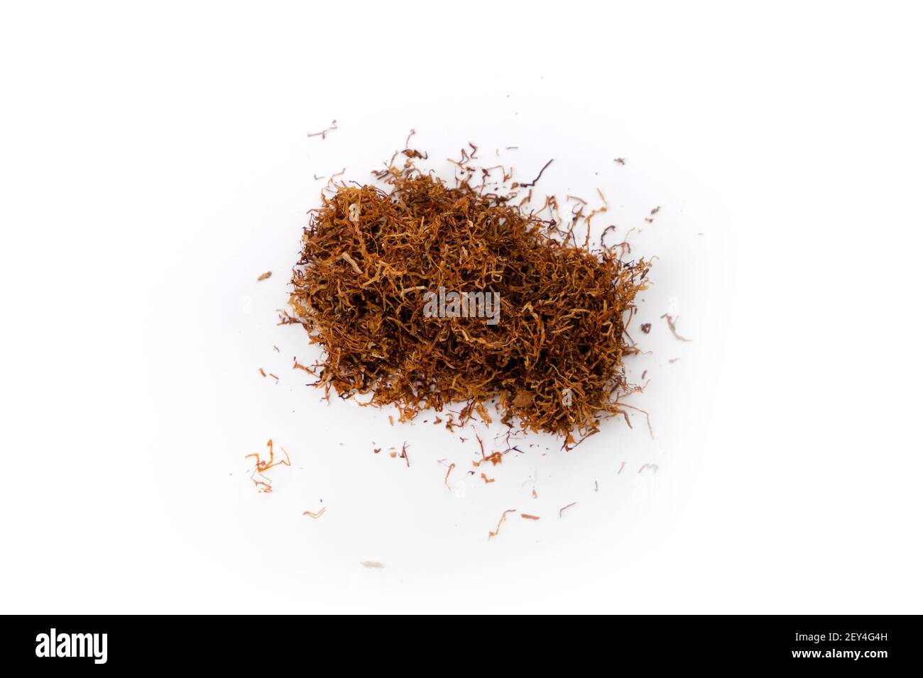 top view of cigarette tobacco isolated on white background Stock Photo ...