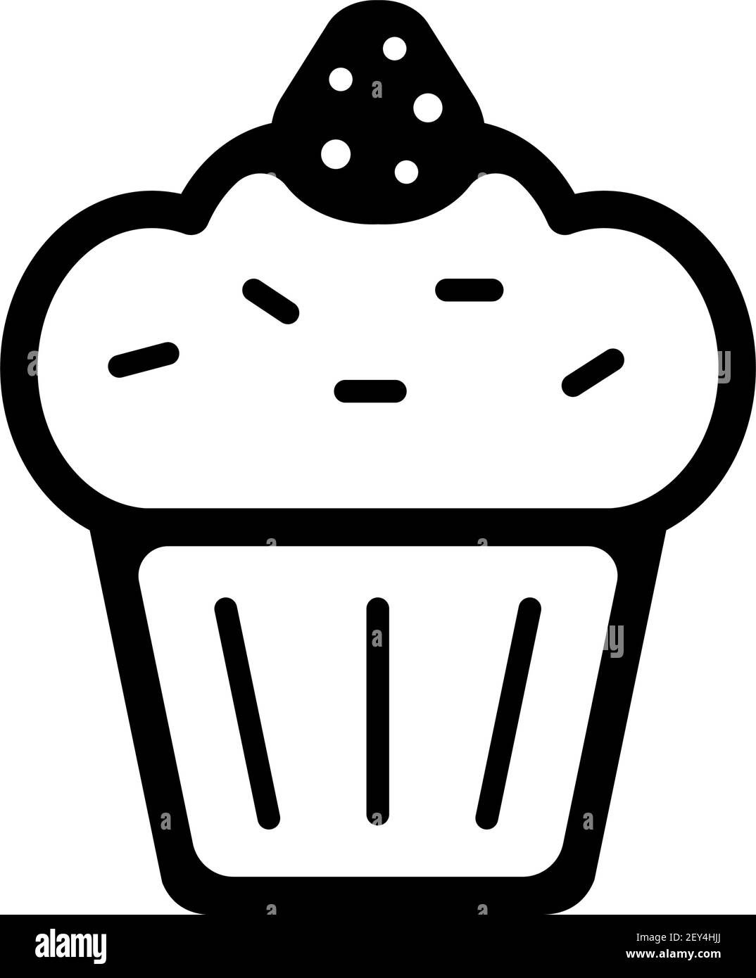 Cupcakes dessert Black and White Stock Photos & Images - Alamy