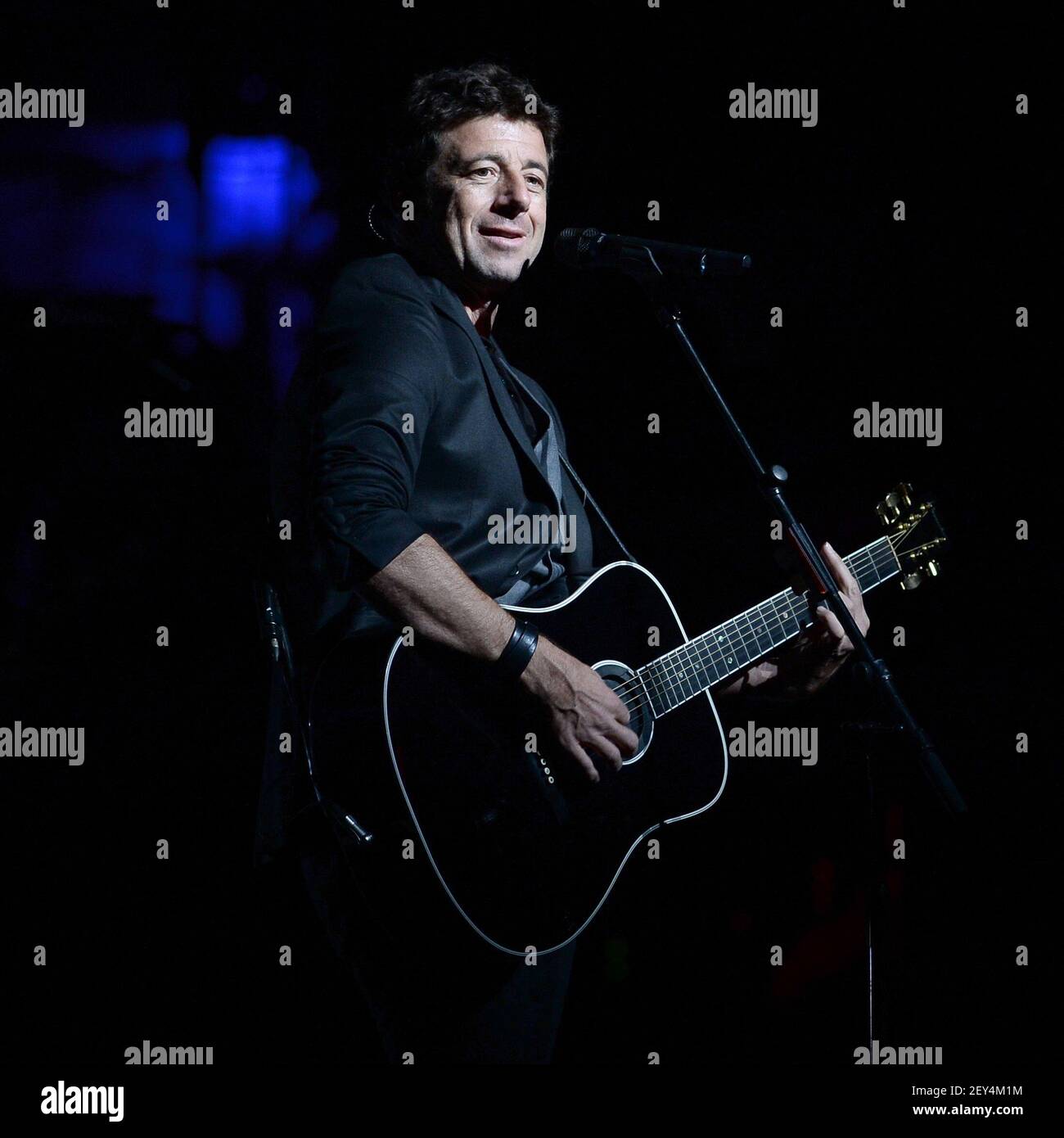 French singer Patrick Bruel performs at the Beacon Theatre in New York ...