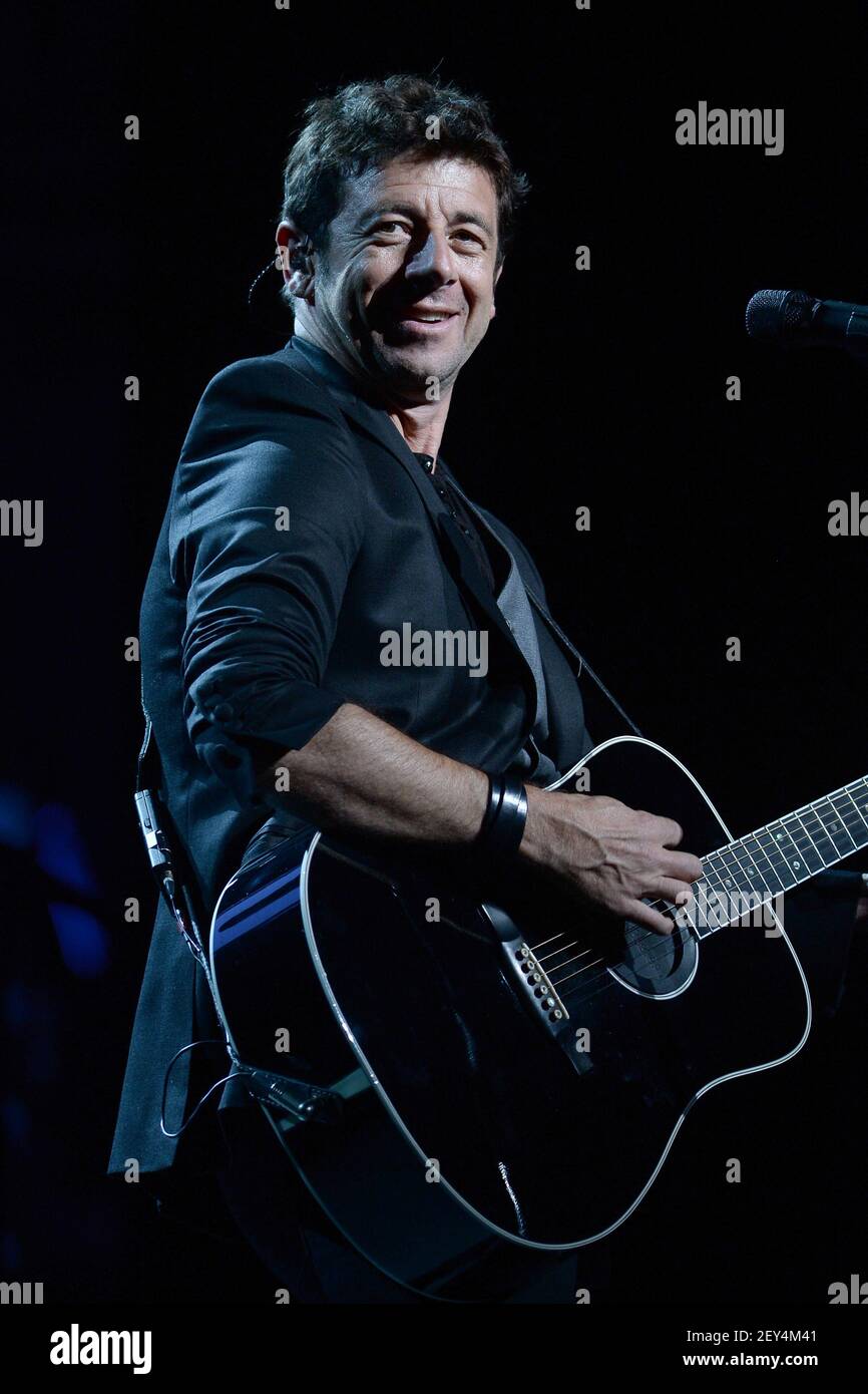 French singer Patrick Bruel performs at the Beacon Theatre in New York ...