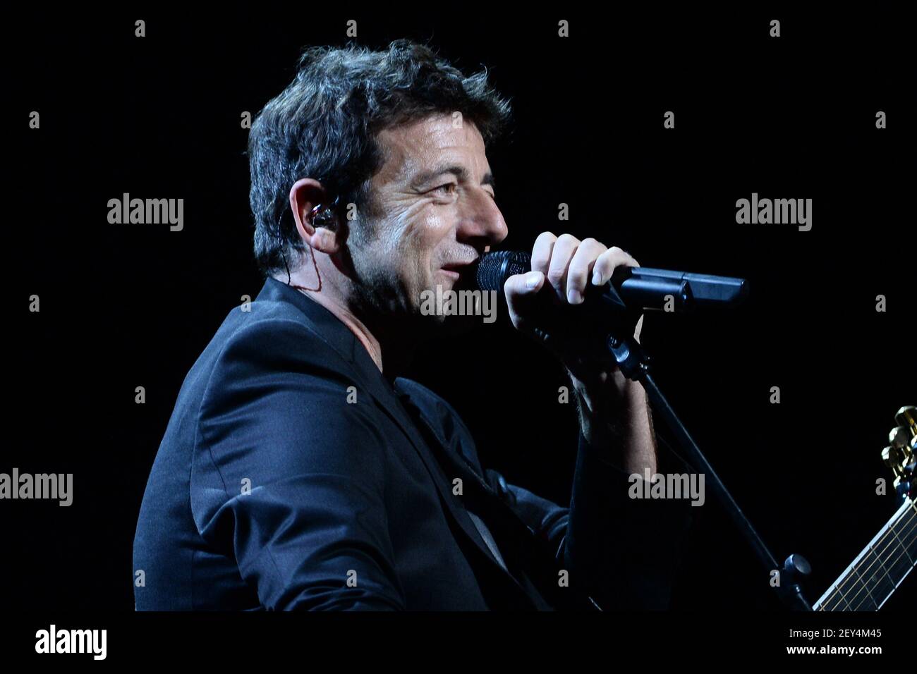 French singer Patrick Bruel performs at the Beacon Theatre in New York ...