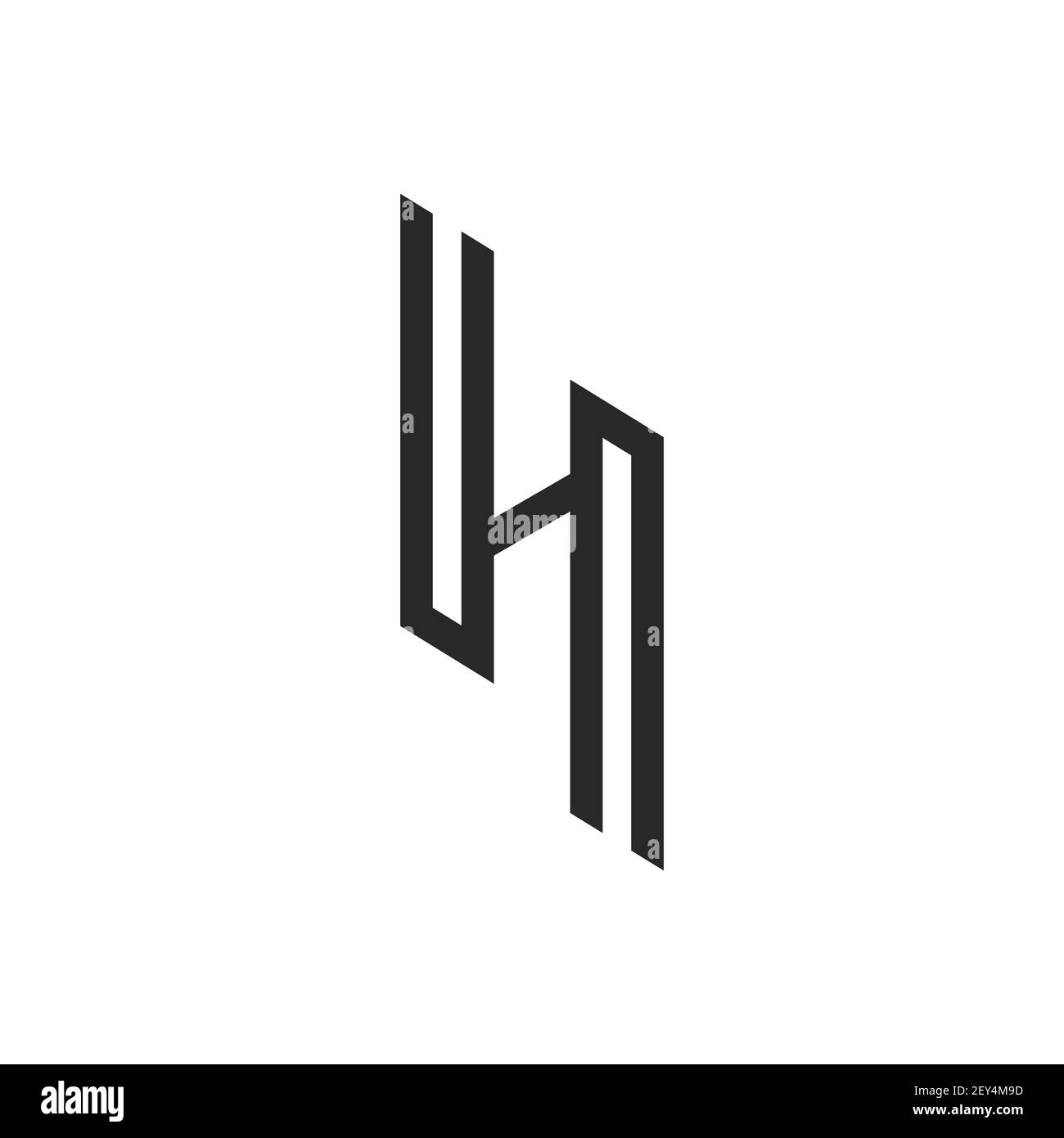 Initial nh letter logo vector template design. Linked letter hn logo design Stock Vector Image ...