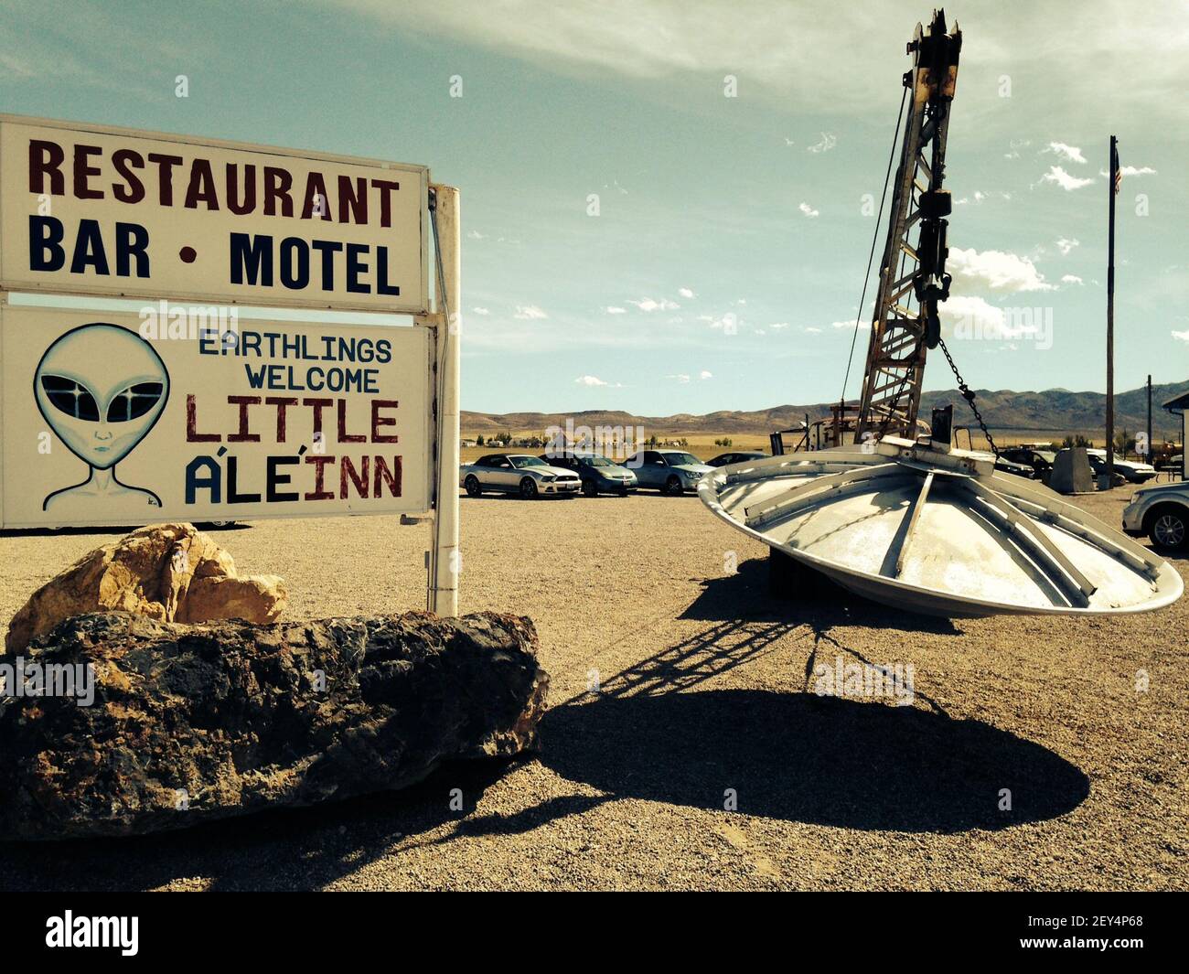 The only place to spend the night along the Extraterrestrial Highway is ...