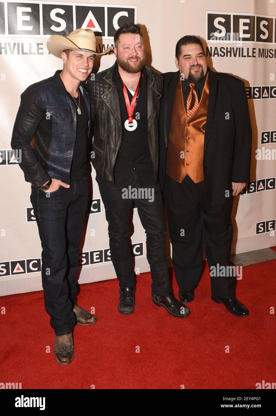 02 November 2014 - Nashville, Tennessee - Dustin Lynch, Cary Barlowe ...
