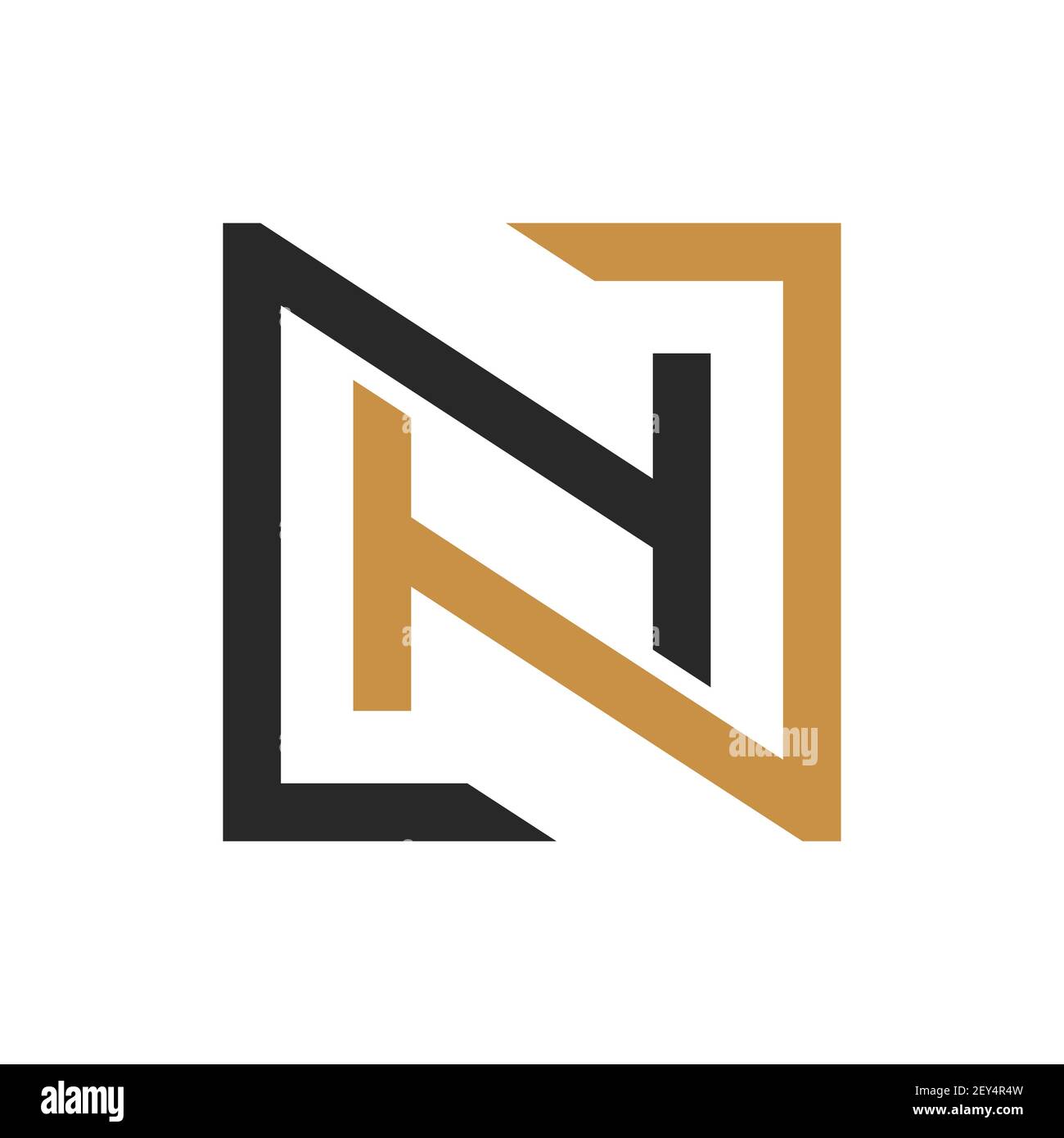 Initial nh letter logo vector template design. Linked letter hn logo design Stock Vector Image ...