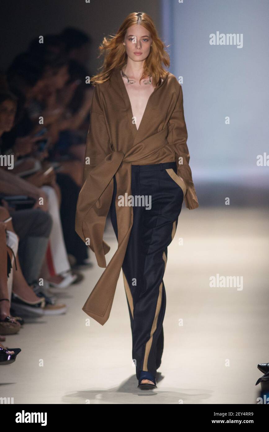 A model displays a collection by Fashion Design Brand Animale, in Sao ...