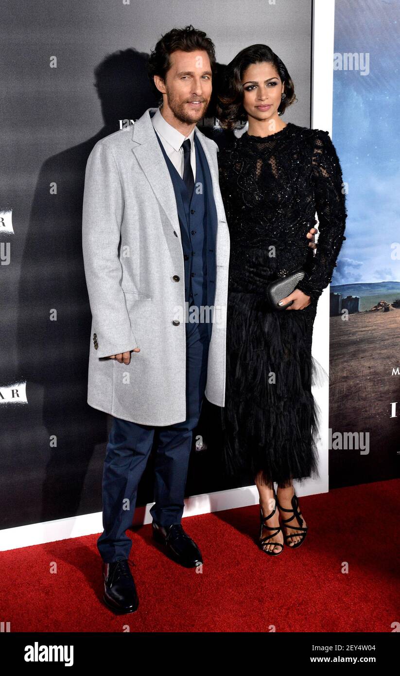 Matthew McConaughey, Camila Alves at the "Interstellar" premiere held ...