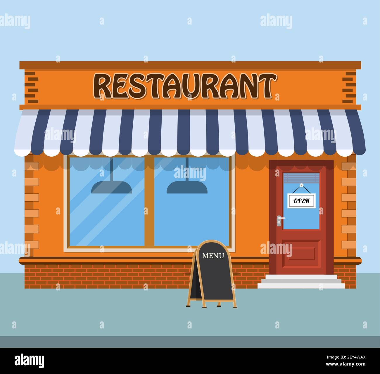 modern fast food restaurant Stock Vector Image & Art - Alamy
