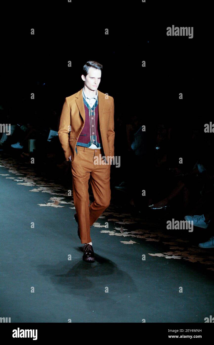 A model displays a collection by Fashion Design brand Cavalera, in Sao ...