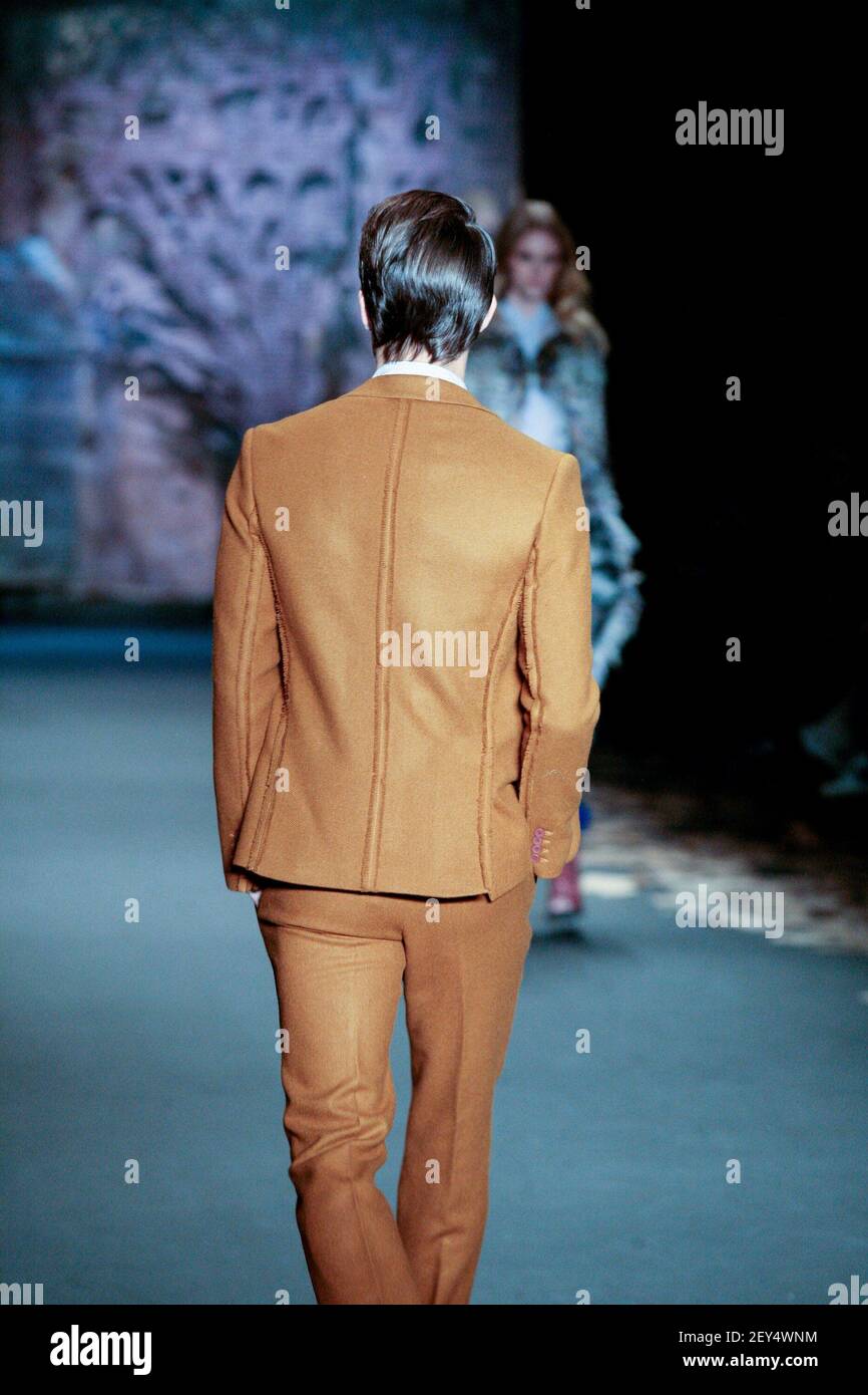 A model displays a collection by Fashion Design brand Cavalera, in Sao ...